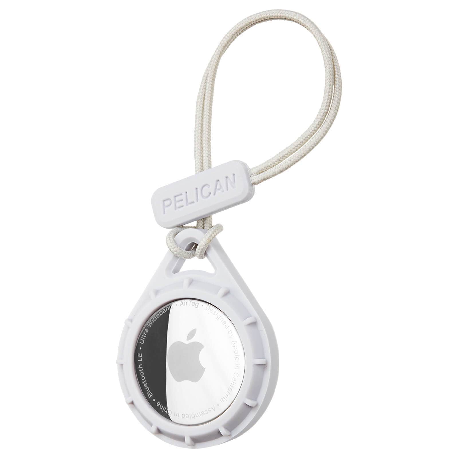AirTag Keychain - Pelican Protector w/ Cord (Fog) | Pelican Outdoor